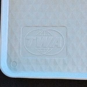 TWA | Other | Vintage Twa Airline Snack Tray Bluepattern | Poshmark